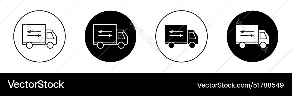Truck arrow icon Royalty Free Vector Image - VectorStock