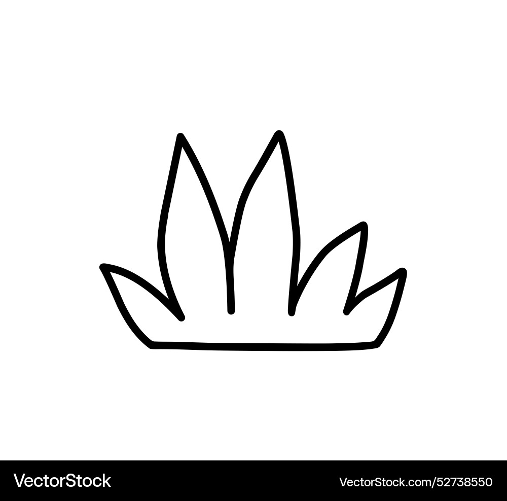 Bush isolated on a white background Royalty Free Vector