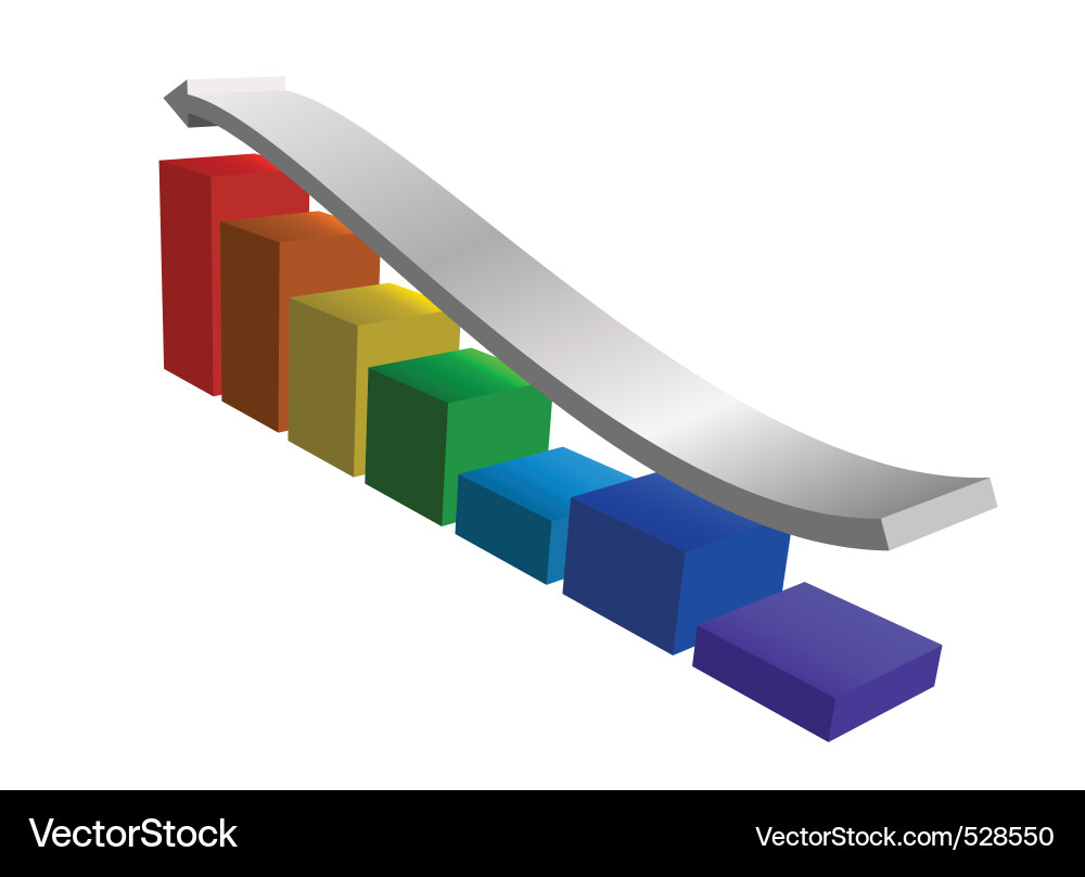 Business graph Royalty Free Vector Image - VectorStock