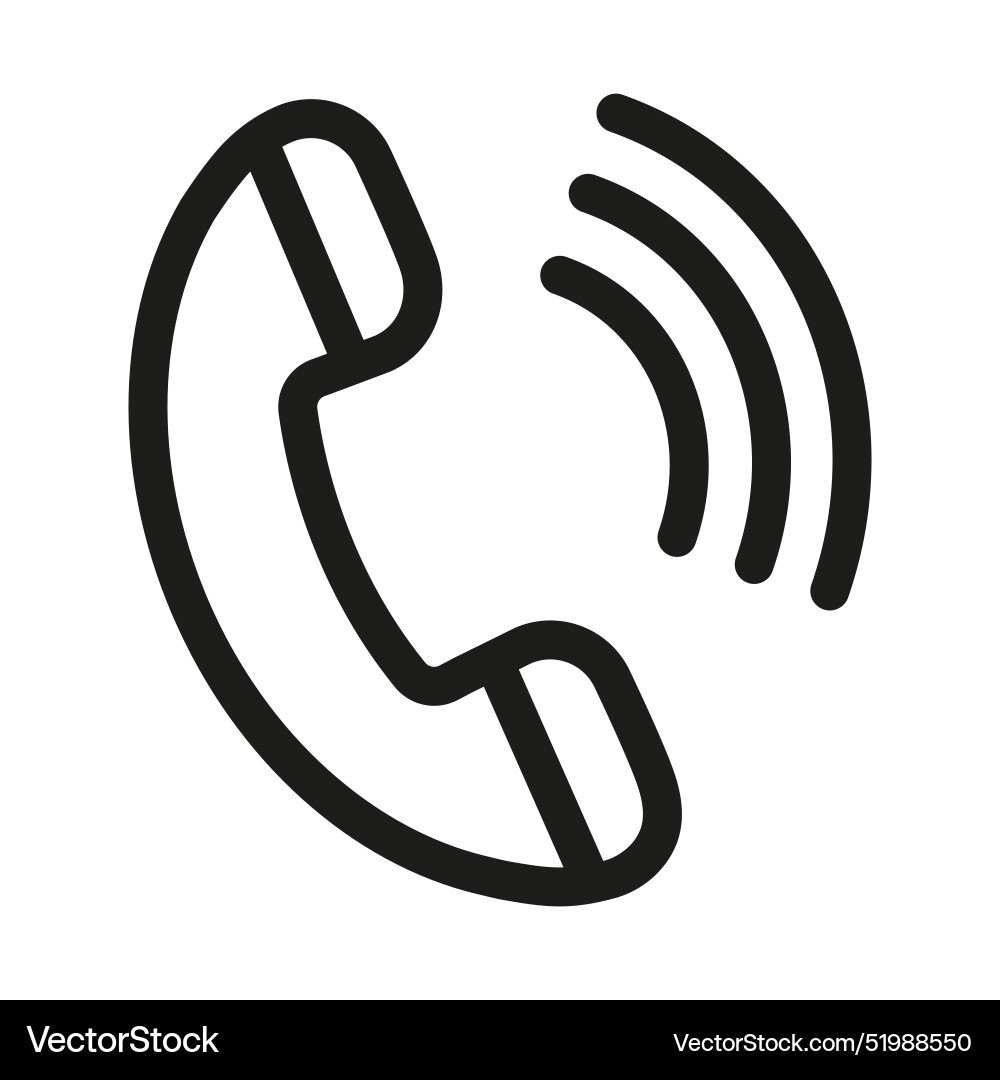 Call phone icon perfect for communication and Vector Image