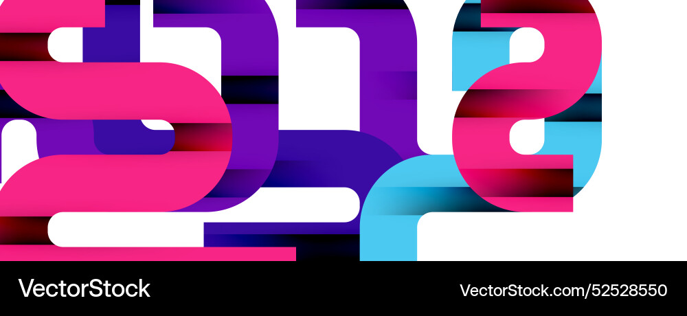 Lines abstract letter style design background Vector Image