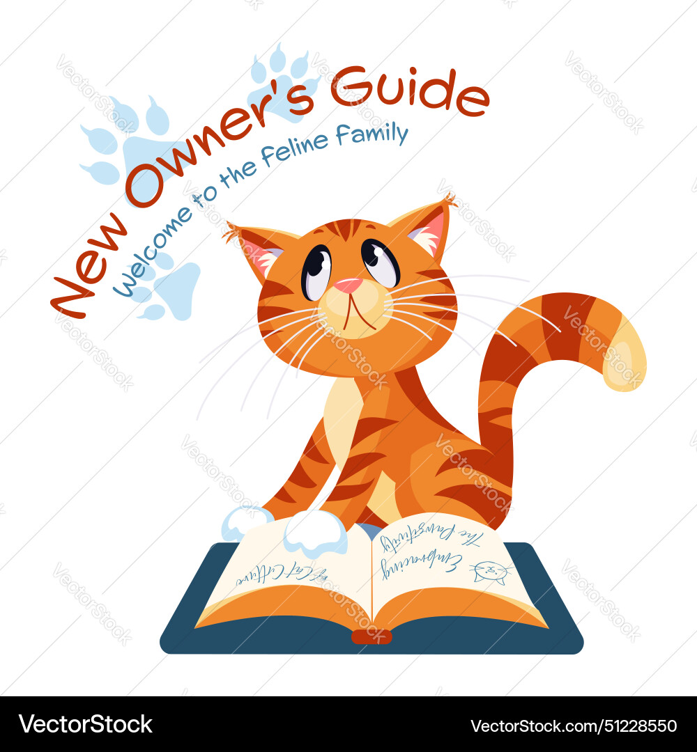 New owners guide webpage Royalty Free Vector Image
