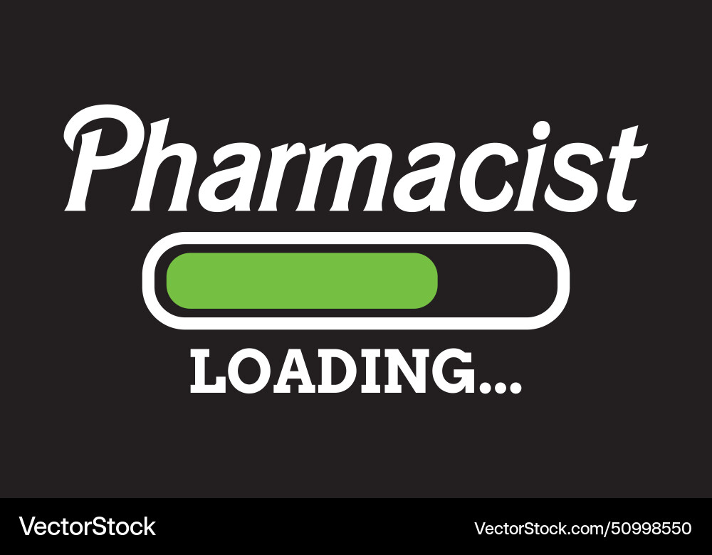 Pharmacist loading Royalty Free Vector Image - VectorStock