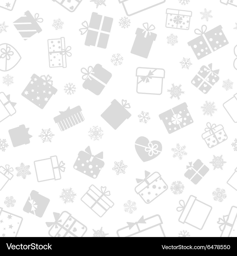 Seamless pattern of gift boxes Royalty Free Vector Image