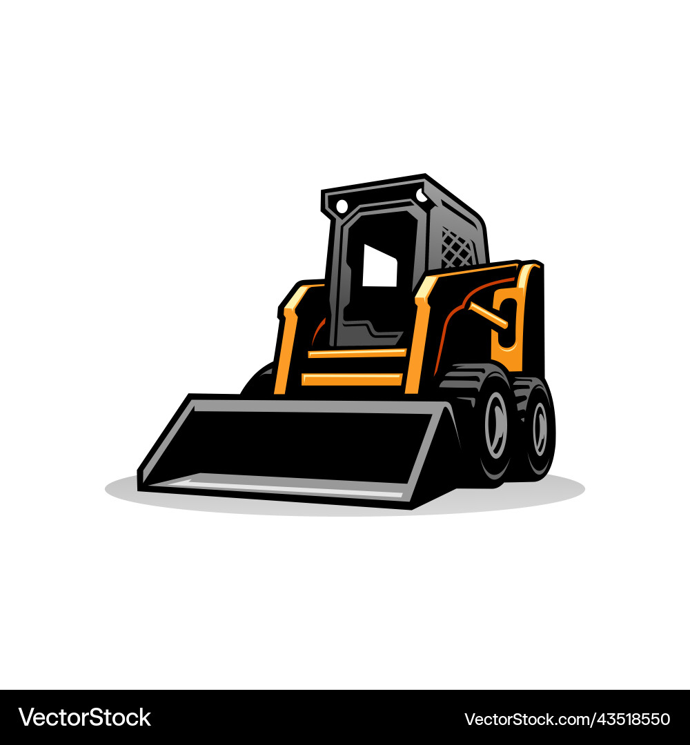 Skid Steer Loader Equipment Royalty Free Vector Image