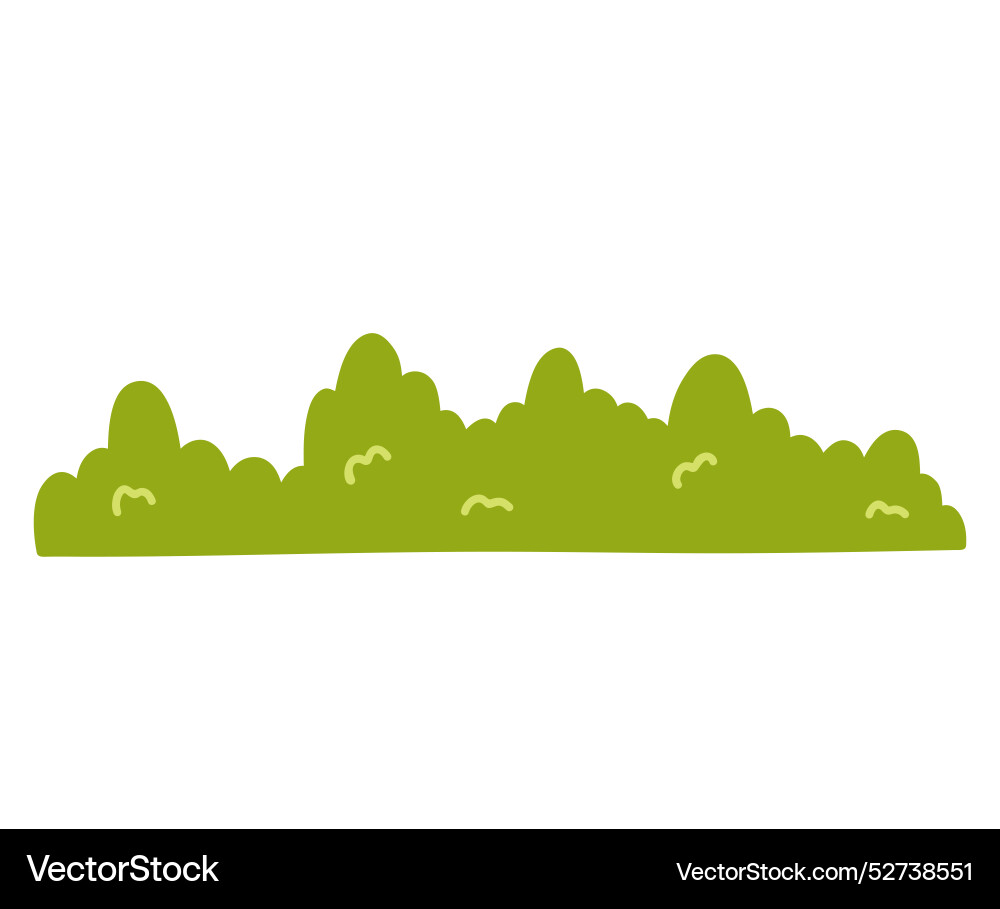 Bush isolated on a white background Royalty Free Vector