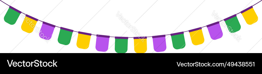 Flags garland Royalty Free Vector Image - VectorStock