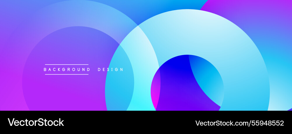 Background design with overlapping circular Vector Image