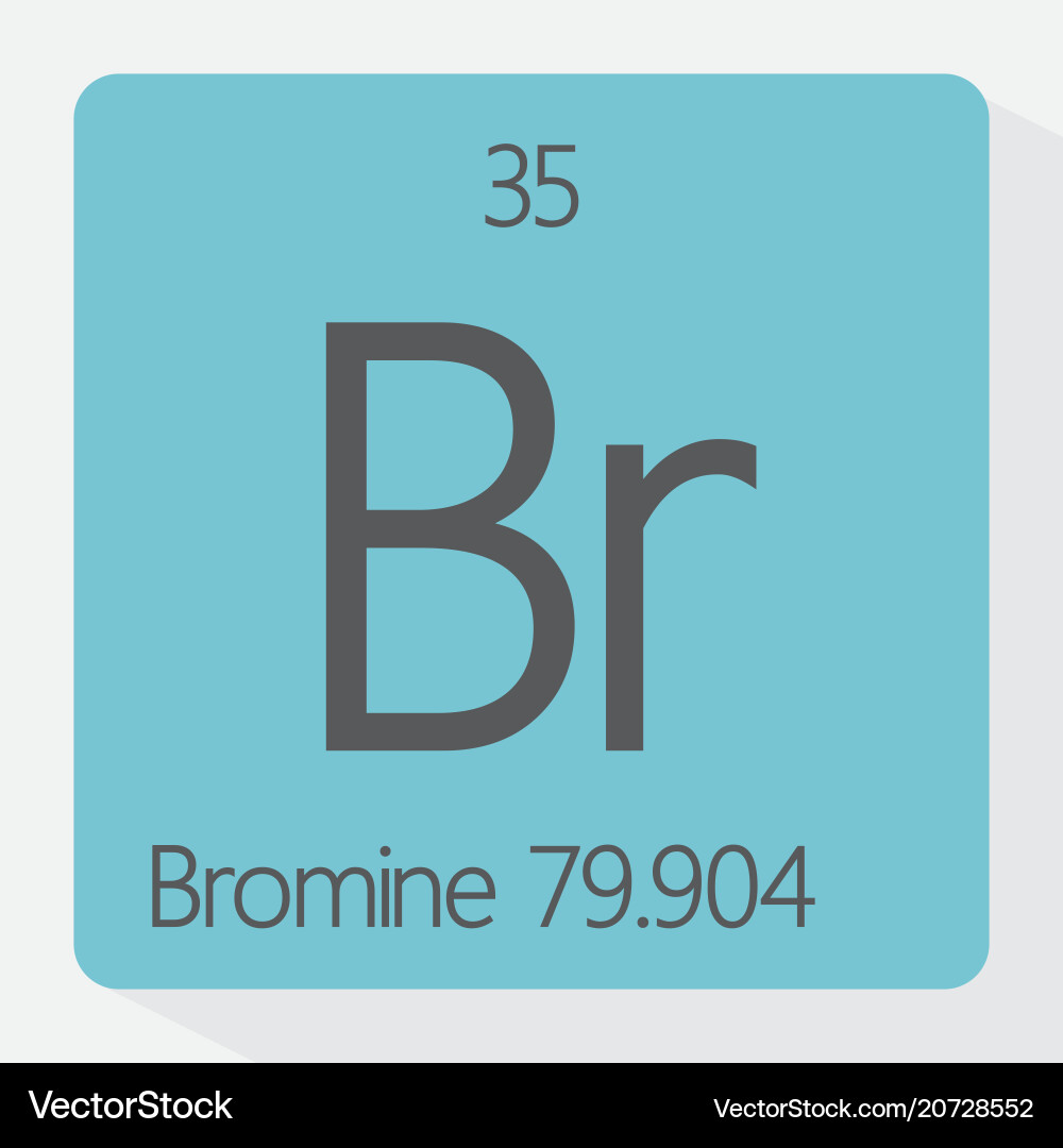 Bromine Royalty Free Vector Image - VectorStock