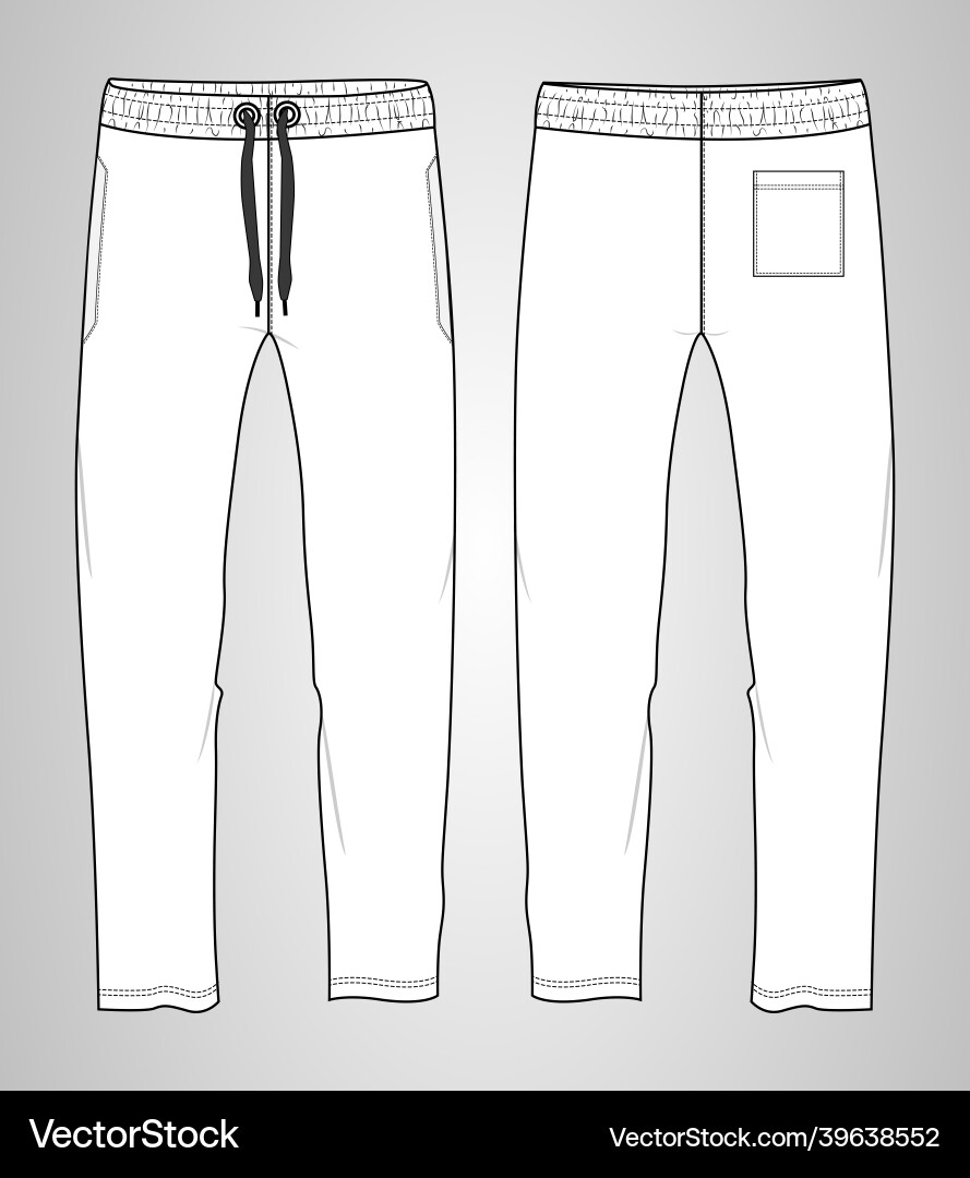 Sweatpants drawing Royalty Free Vector Image - VectorStock