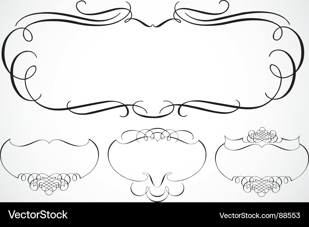 Elegant Swirls & Scrolls Royalty Free Vector Image