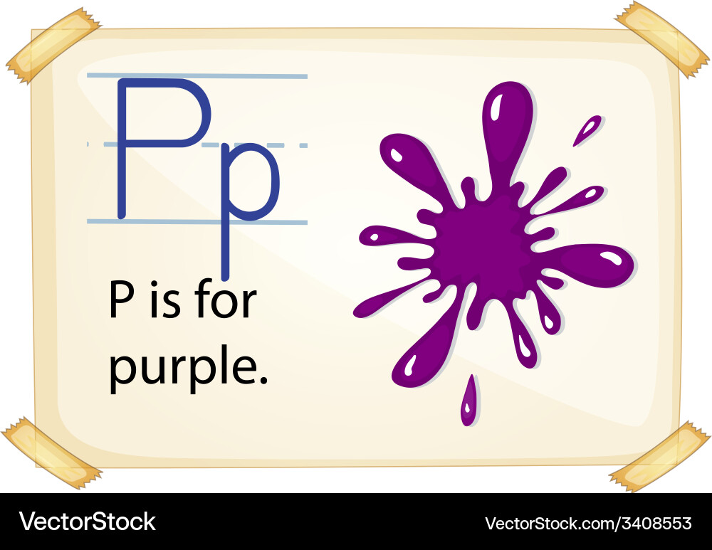 Letter p Royalty Free Vector Image - VectorStock