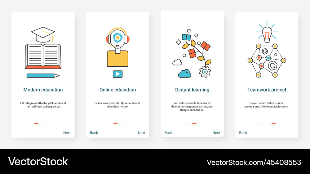 Modern education system Royalty Free Vector Image