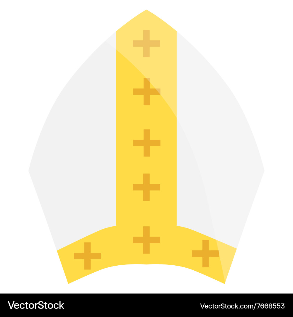 Papal tiara hat Royalty Free Vector Image - VectorStock