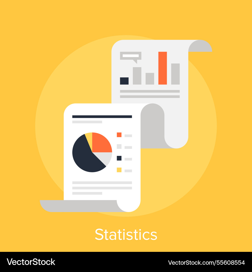 Statistics concept Royalty Free Vector Image - VectorStock