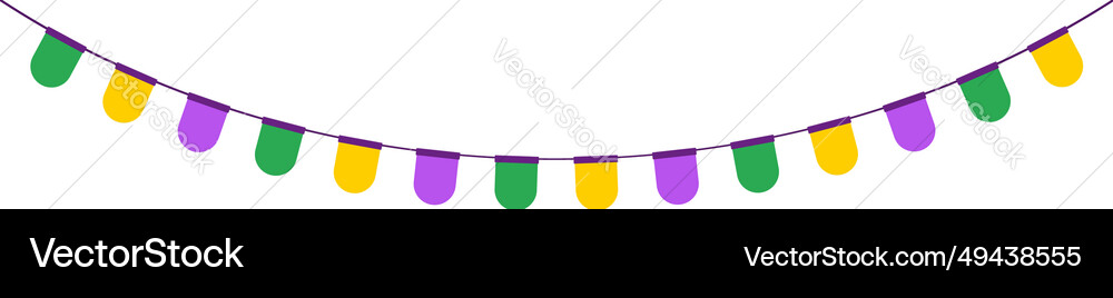 Flags garland Royalty Free Vector Image - VectorStock