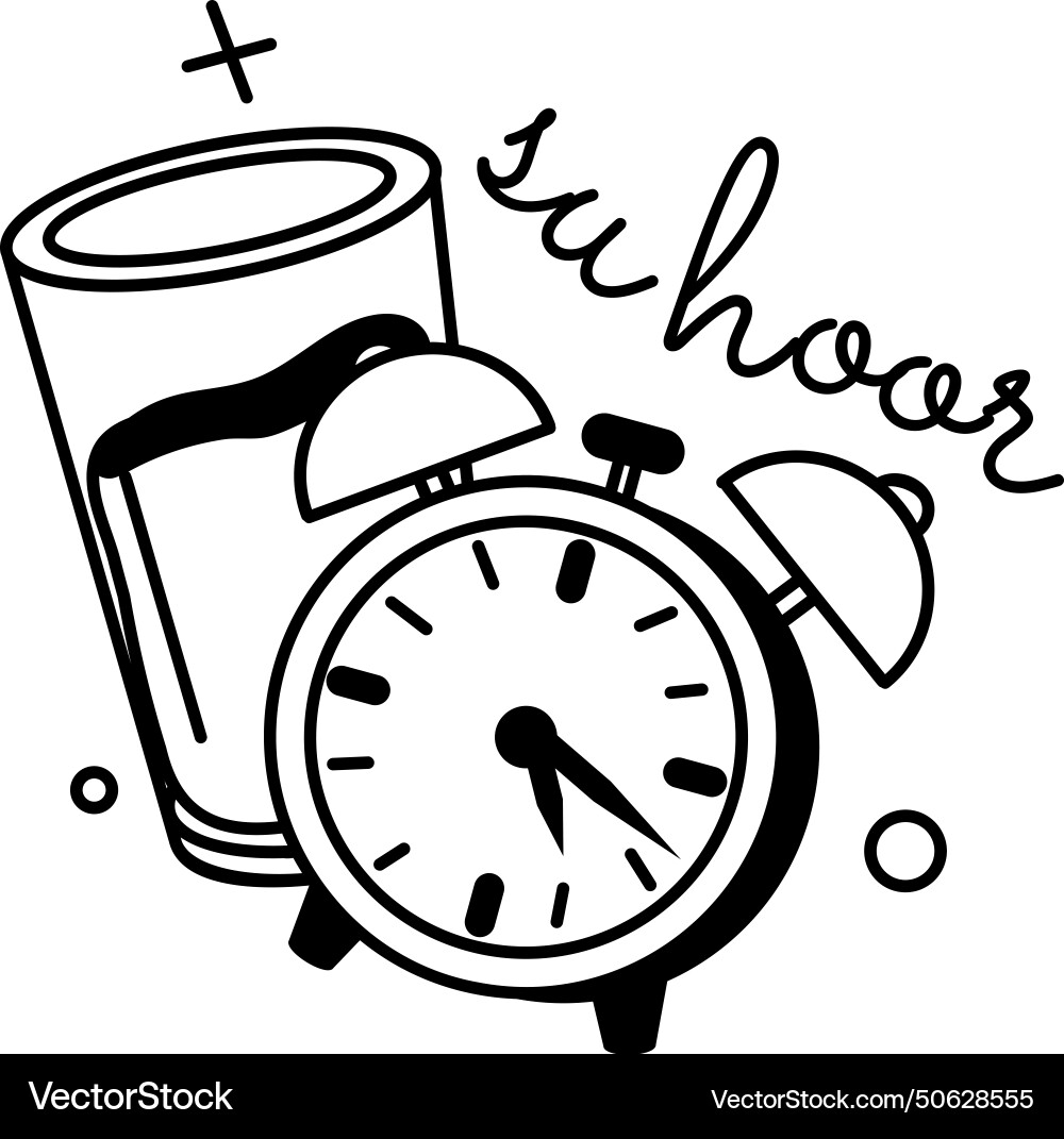 Suhoor time Royalty Free Vector Image - VectorStock