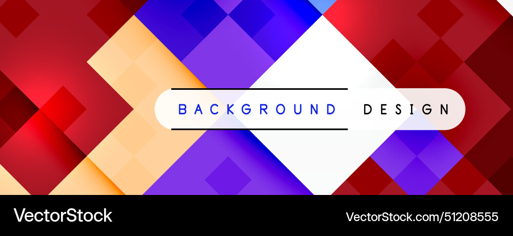 Violet triangle and rectangle shapes on an azure Vector Image