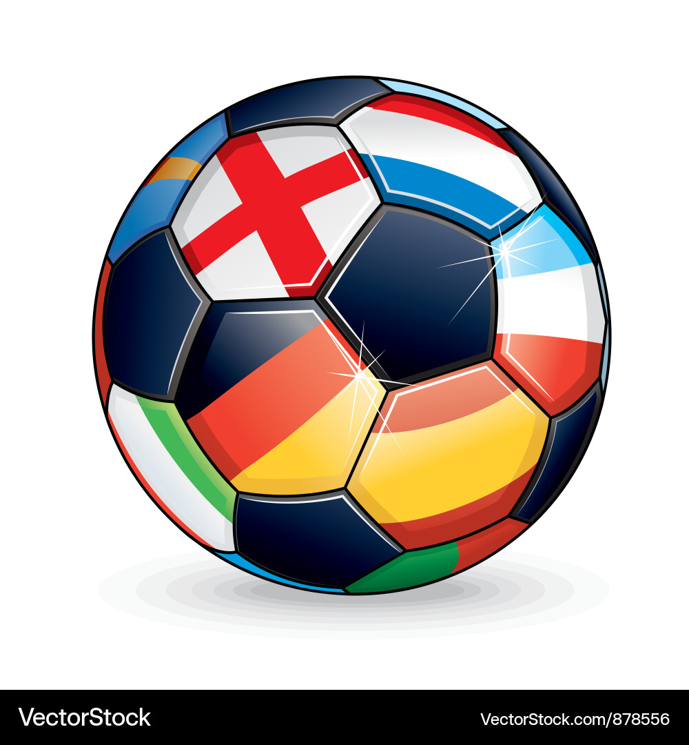 Euro football Royalty Free Vector Image - VectorStock