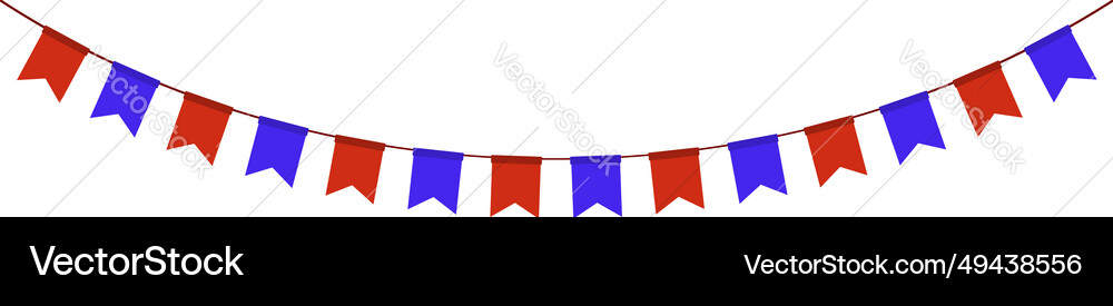 Flags garland Royalty Free Vector Image - VectorStock