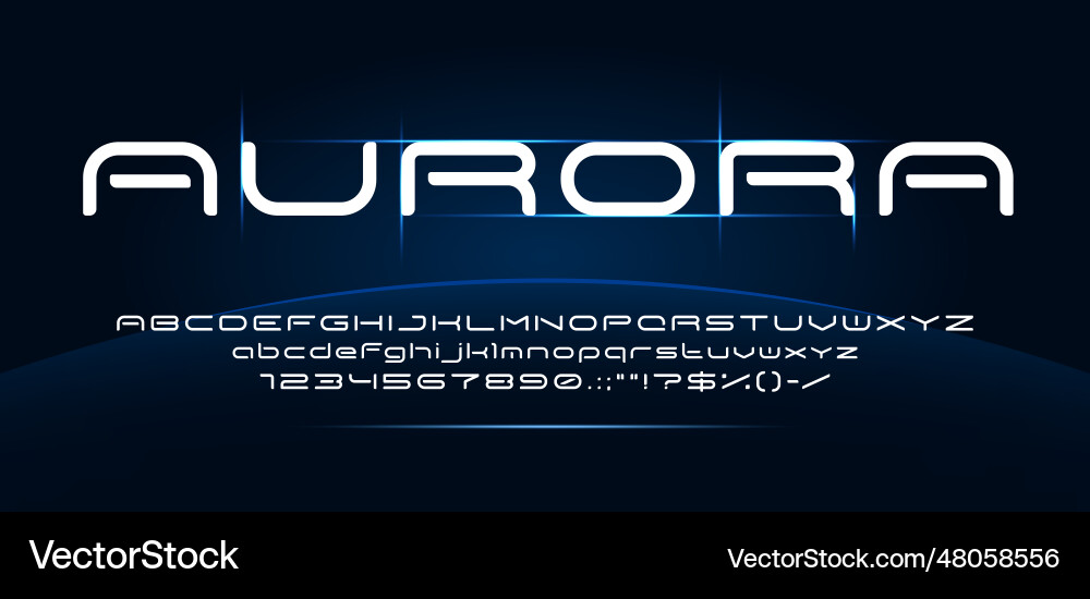 Space font futuristic galaxy typeface or alphabet Vector Image