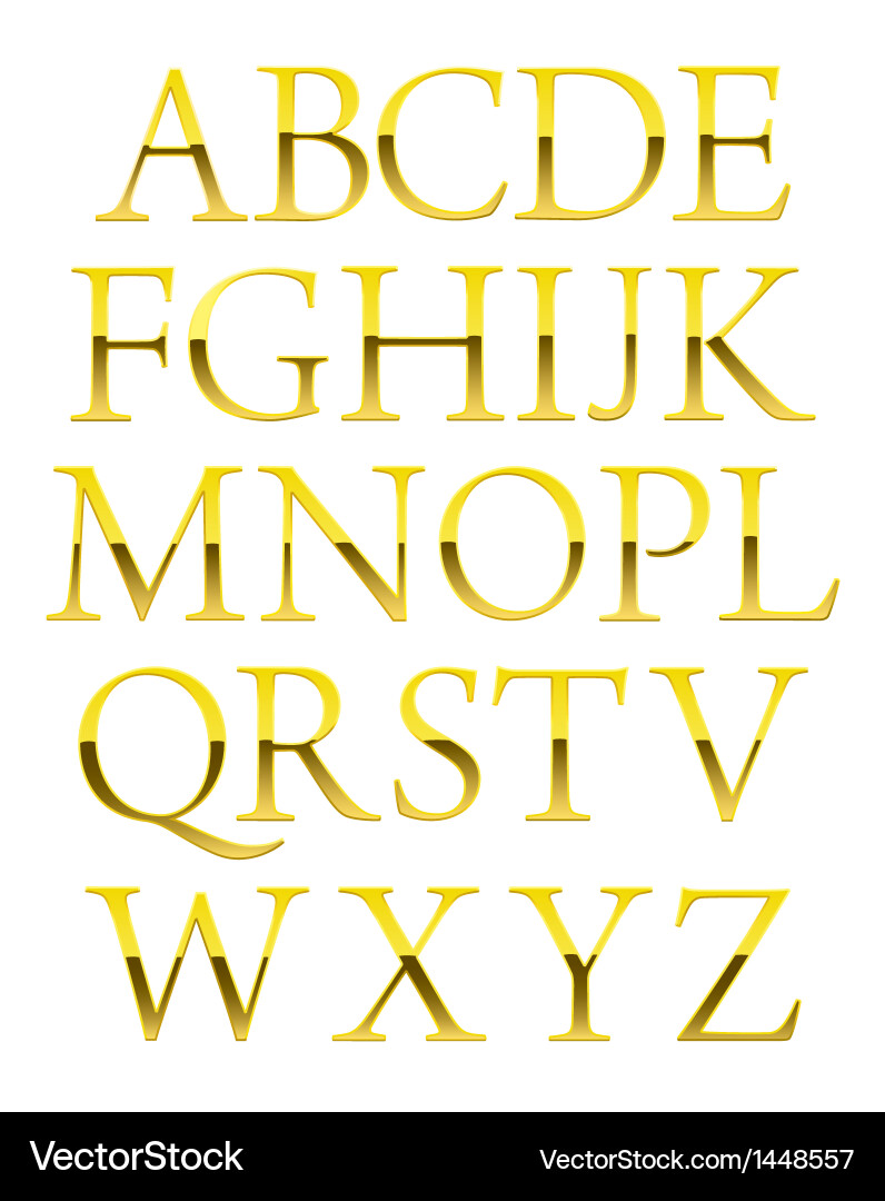 Alphabet Royalty Free Vector Image - VectorStock