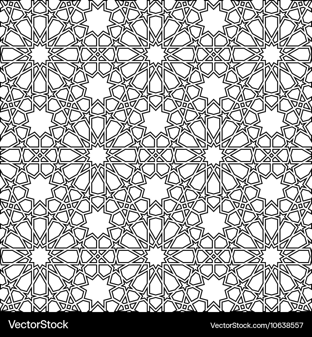 Islamic girih pattern background Royalty Free Vector Image