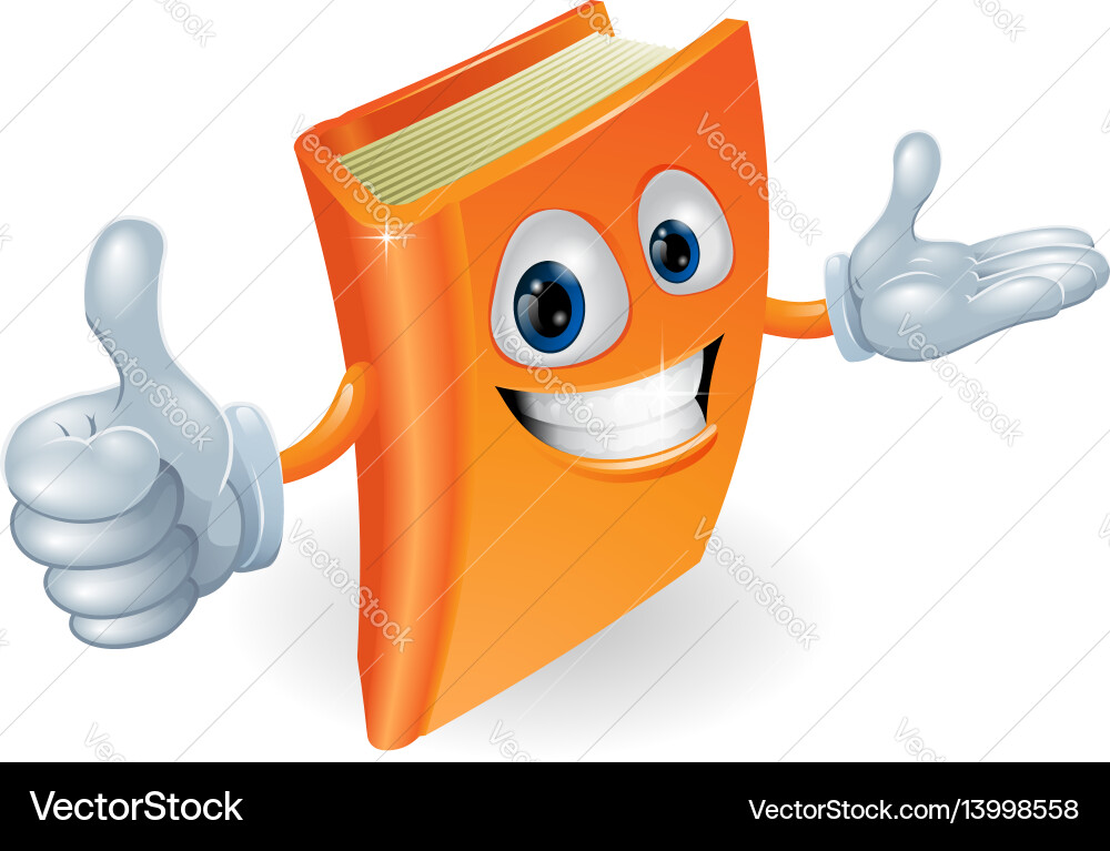 Book character Royalty Free Vector Image - VectorStock