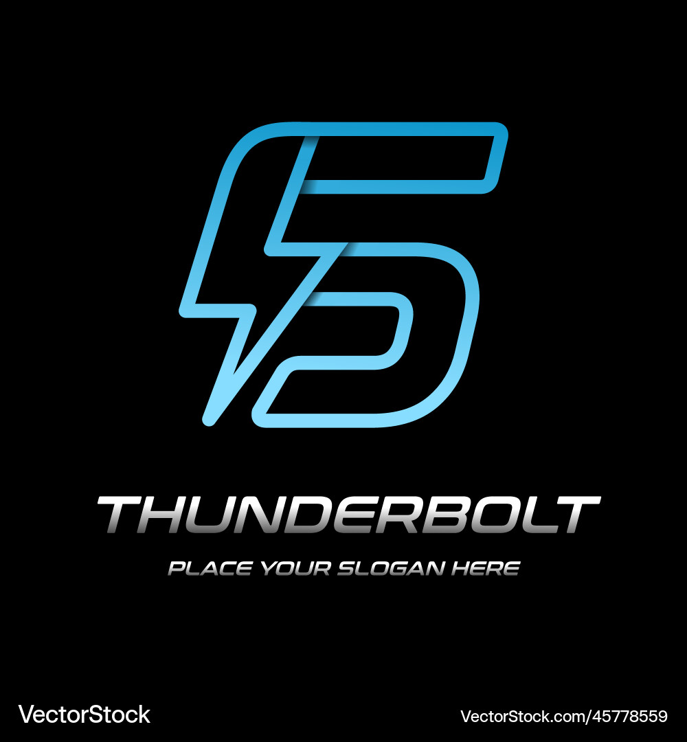 Flash s letter logo template this font Royalty Free Vector