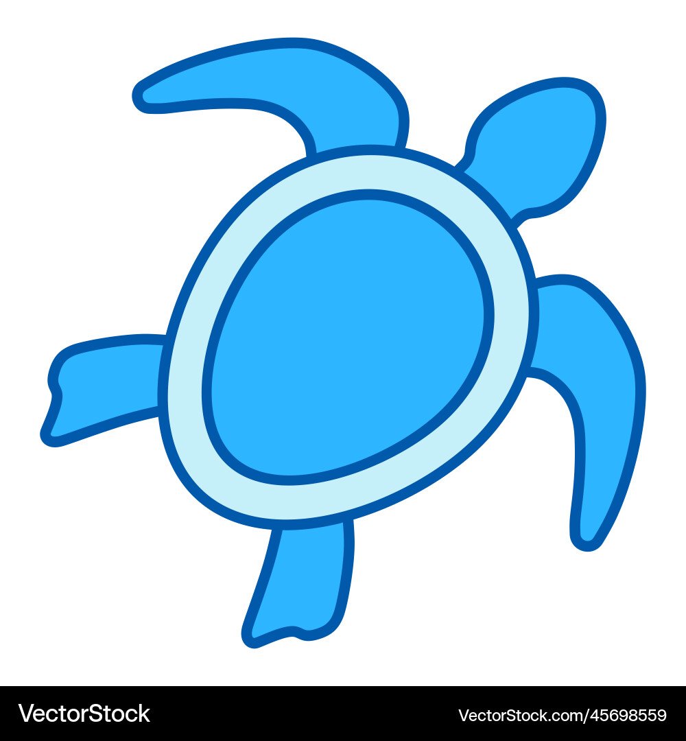 Sea turtle Royalty Free Vector Image - VectorStock