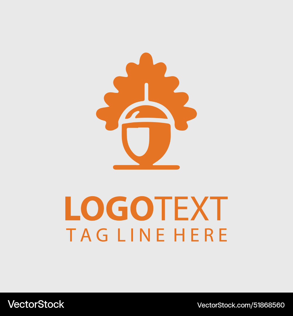 Acorn logo Royalty Free Vector Image - VectorStock