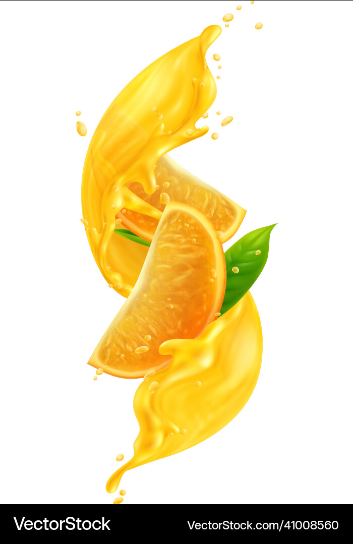 Orange juice Royalty Free Vector Image - VectorStock