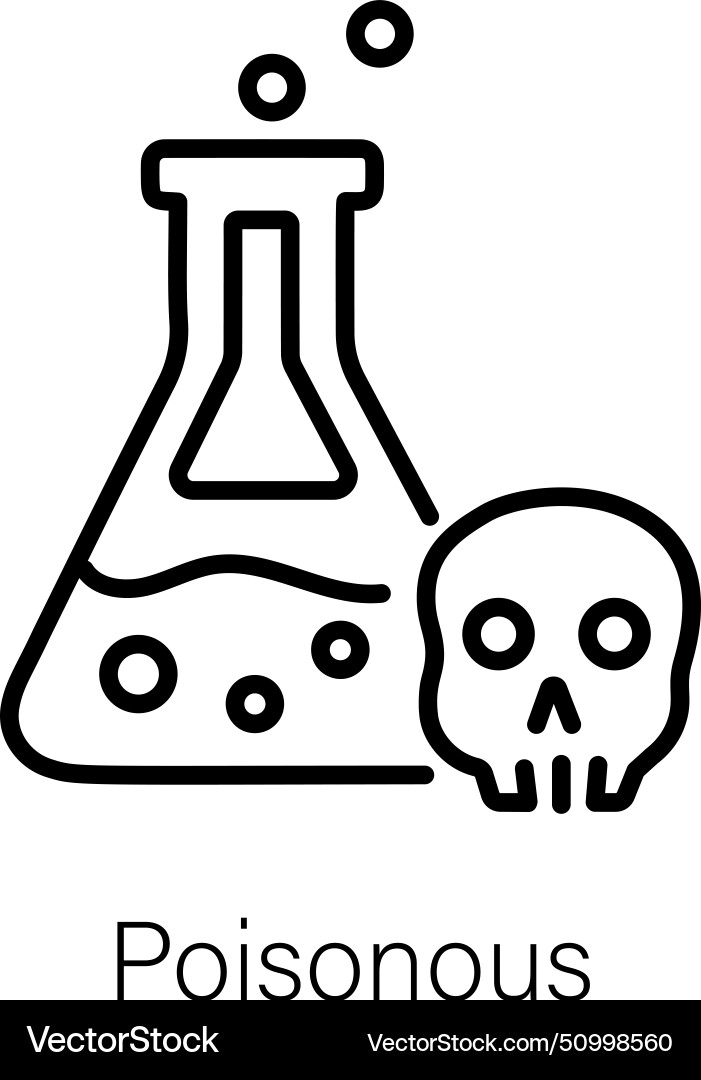 Poisonous Royalty Free Vector Image - VectorStock