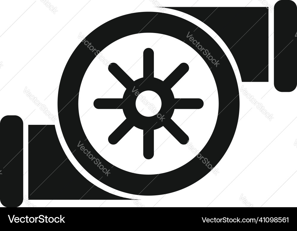 Car turbo icon simple engine charger Royalty Free Vector