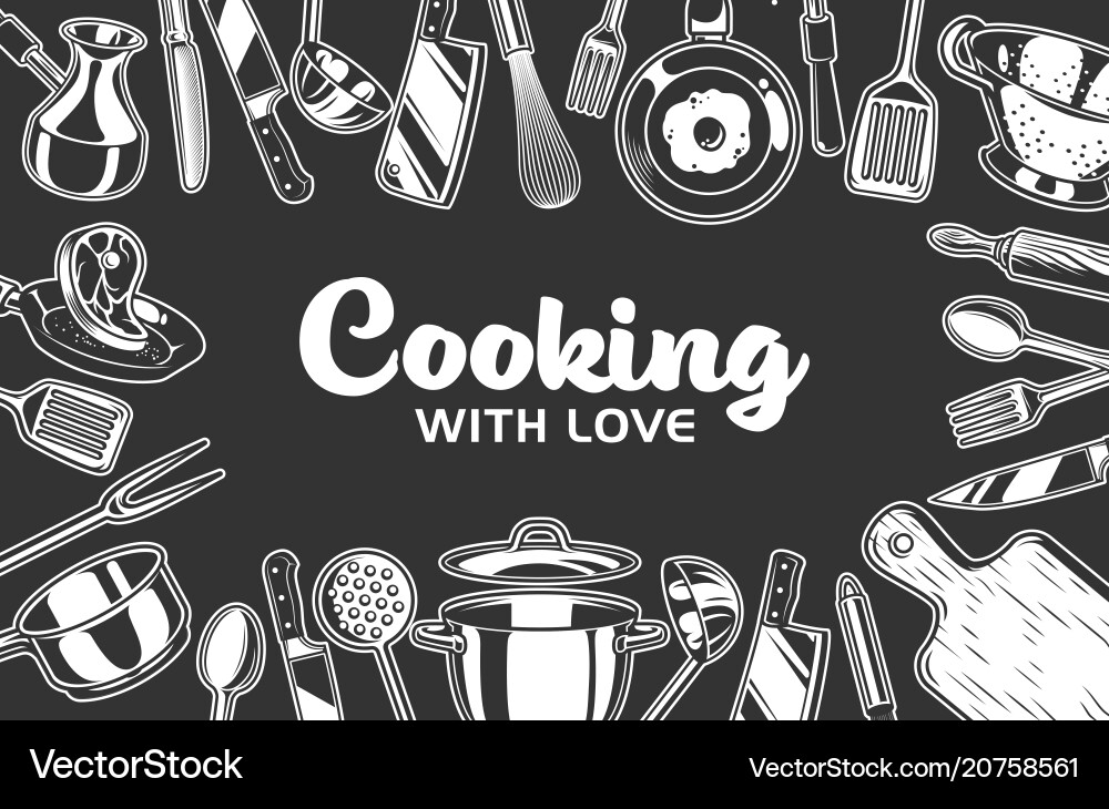 Kitchen background Royalty Free Vector Image - VectorStock