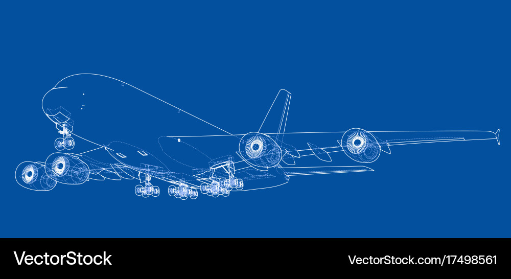 Passenger aircraft Royalty Free Vector Image - VectorStock