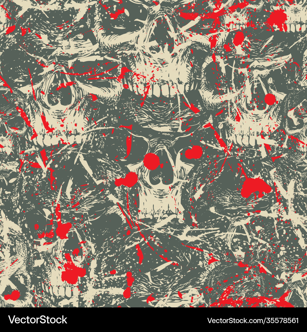 Sinister Skull Pattern Royalty Free Vector Image