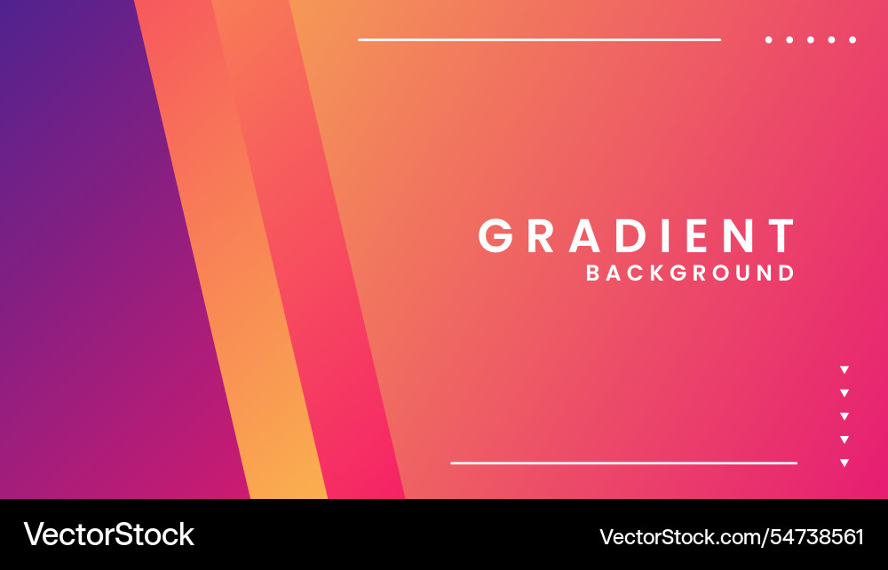 Trendy abstract shape gradient background Vector Image