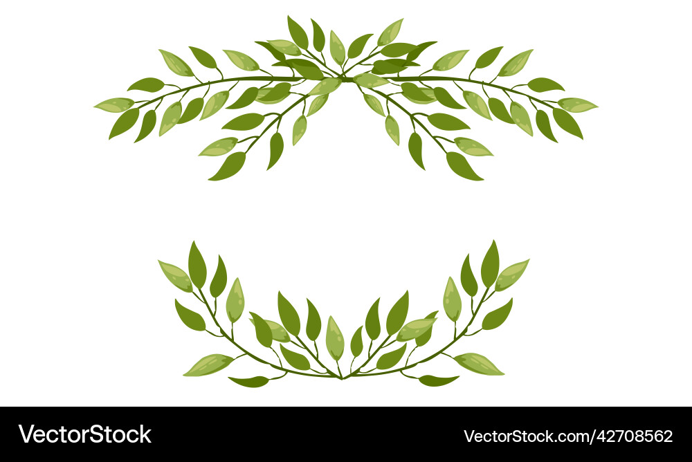 Hand Drawn Tree Branches Frame Royalty Free Vector Image