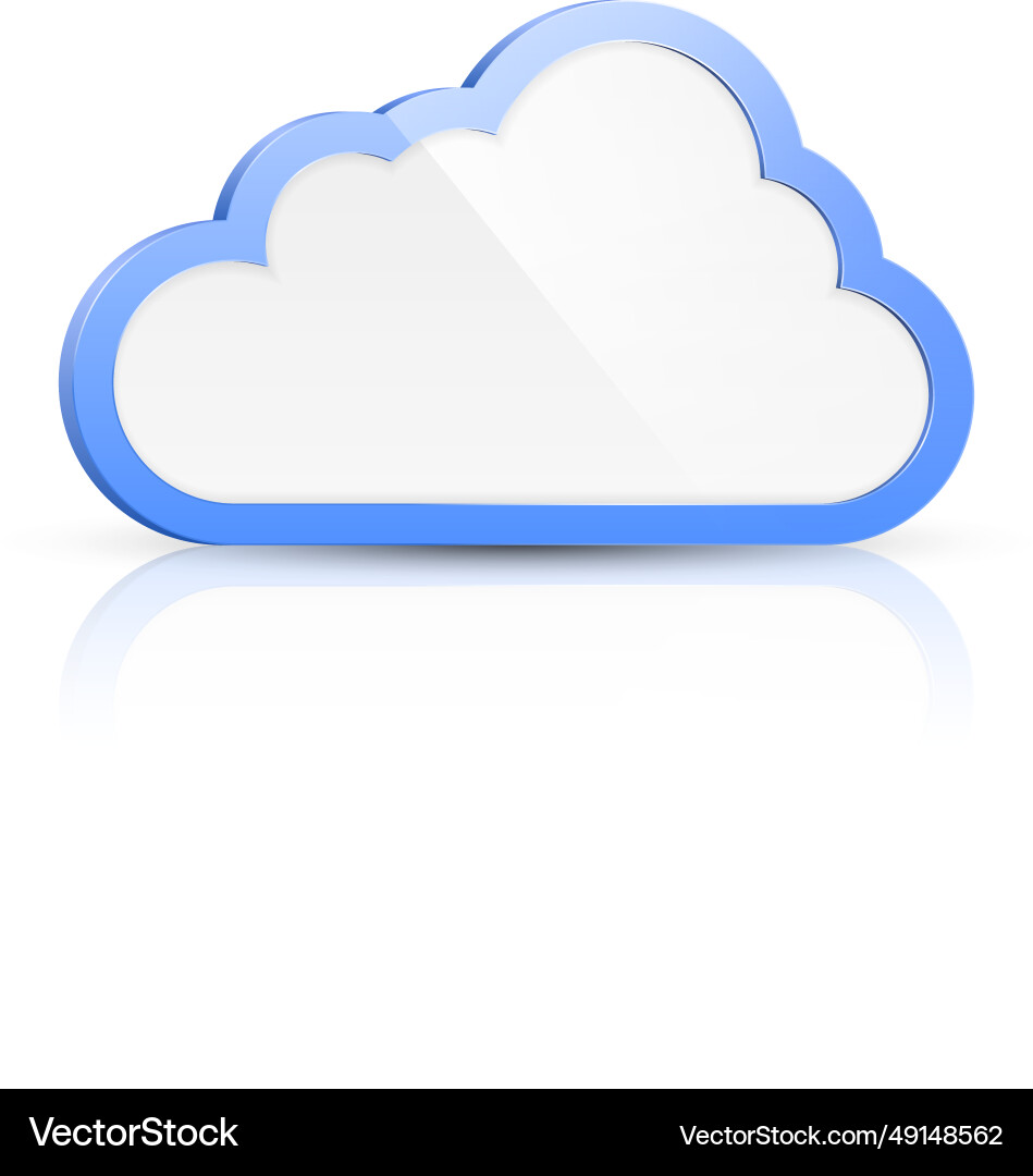 Realistic high detailed of cloud computing concept