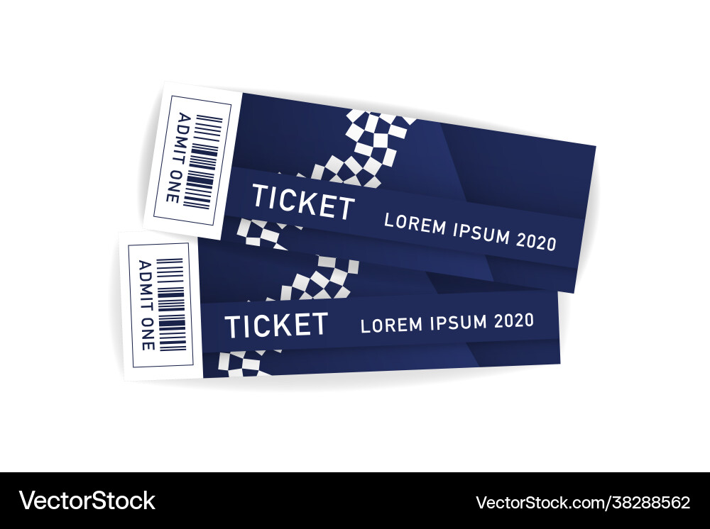 Ticket for olympic sport event design template Vector Image