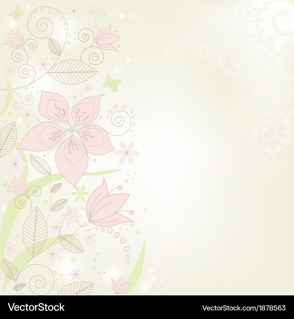 Abstract flower background Royalty Free Vector Image