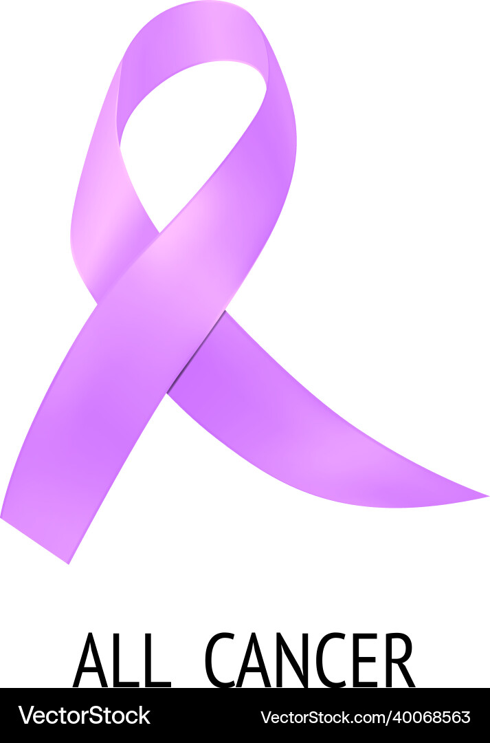 All cancer ribbon composition Royalty Free Vector Image
