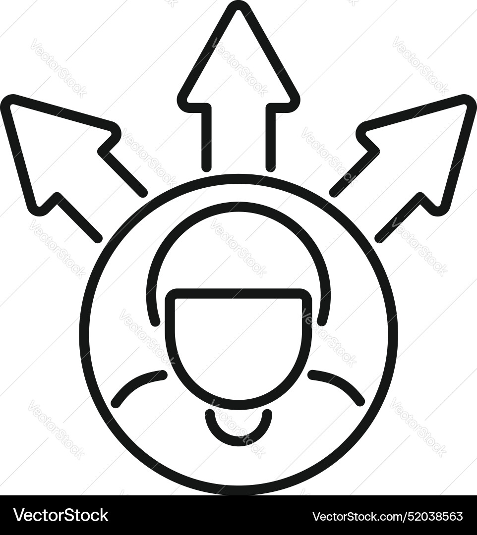 Businessman choosing the right direction Vector Image