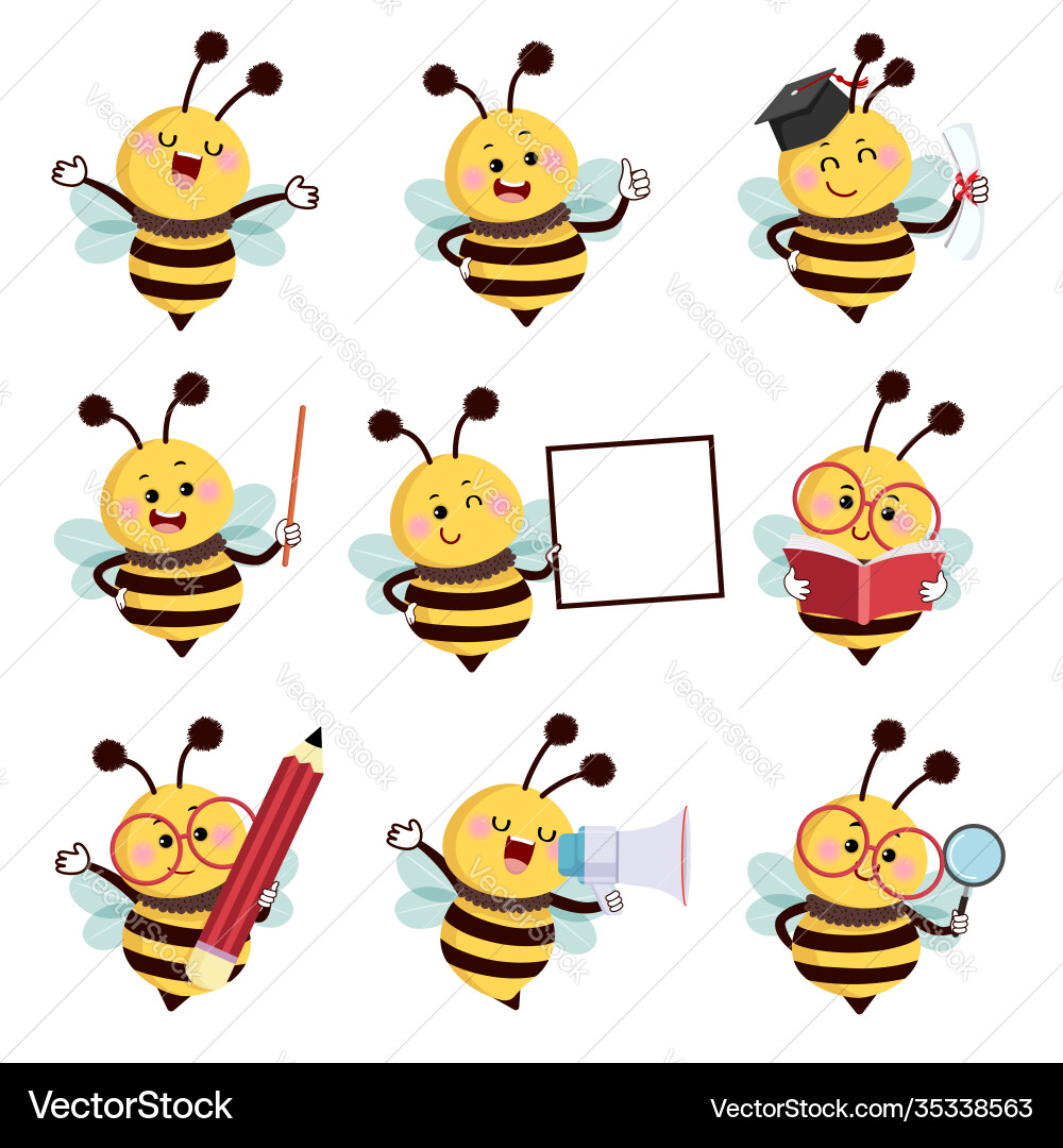 Bee Graduation Vector Images (over 130)