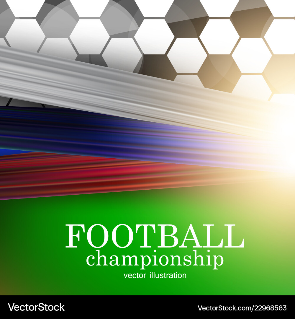 Football abstract background design template Vector Image
