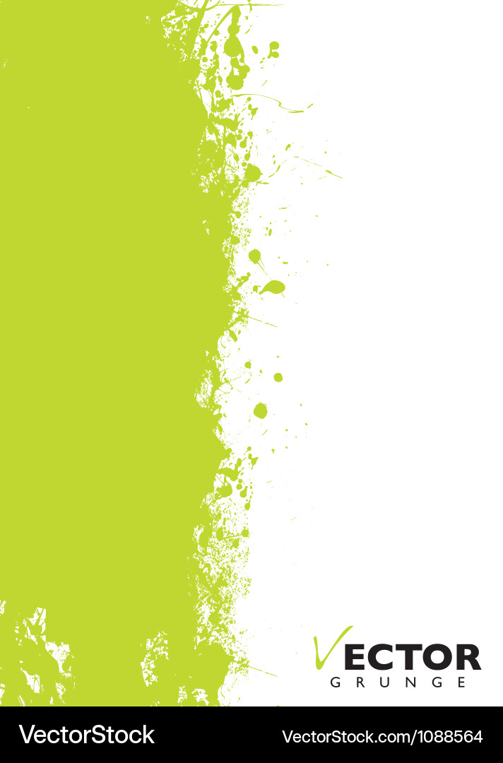 Green Grunge Splatter Royalty Free Vector Image