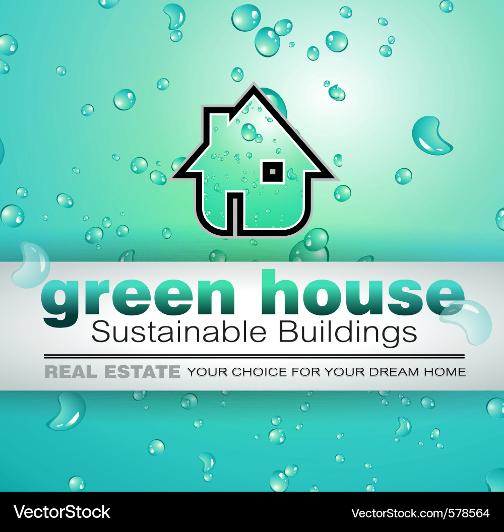 Green house Royalty Free Vector Image - VectorStock