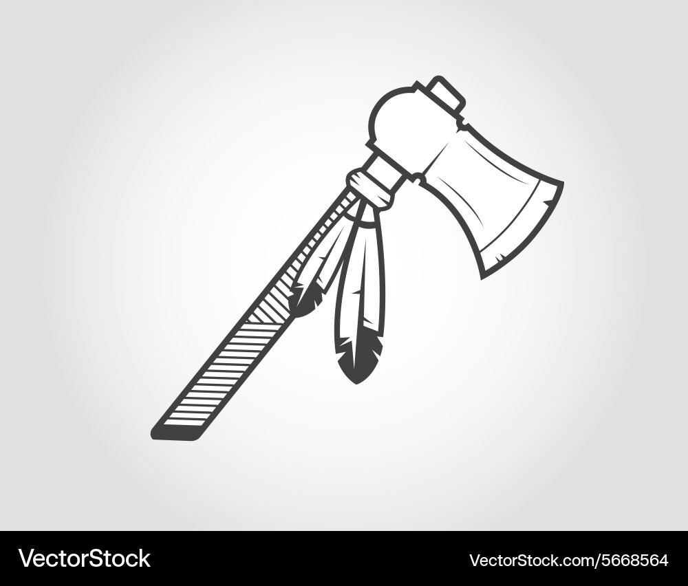 Native american tomahawk Royalty Free Vector Image