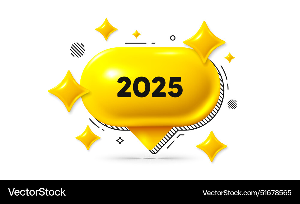 2025 year icon event schedule annual date chat Vector Image